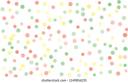 Circles Confetti Falling On Transparent Background Stock Vector ...