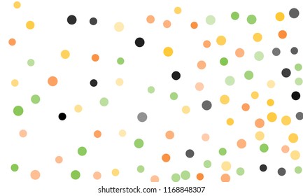 Circles Confetti Falling On Transparent Background Stock Vector ...