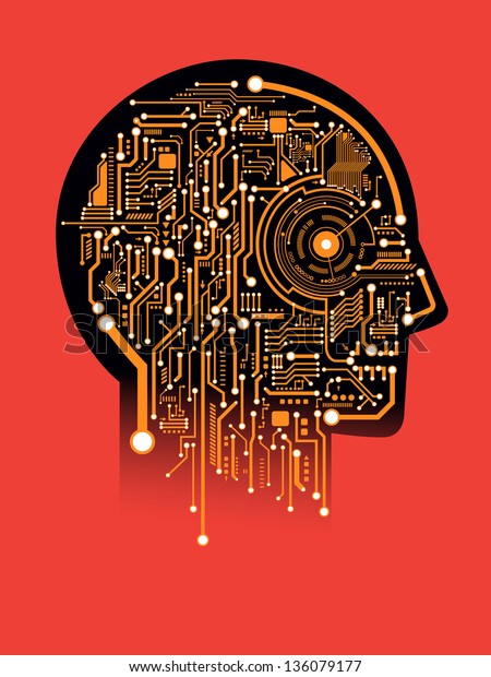 Circuit Abstract Human Head Vector Background Stock Vector (Royalty ... Circuit Abstract Human Head Vector Background Stock Vector (Royalty ...