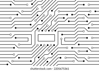 Circuit Board Abstract Technology Geometric Shape Stock Vector (Royalty ...