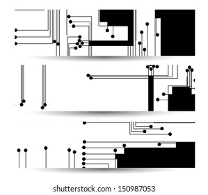 Circuit Board Banner Your Design Digital Stock Vector (Royalty Free ...