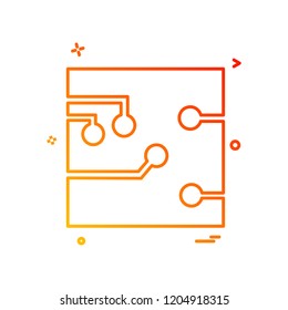 Circuit Board Icon Design Vector Stock Vector (Royalty Free) 1204918315 ...