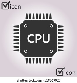 Cpu computer processor icon Images, Stock Photos & Vectors | Shutterstock