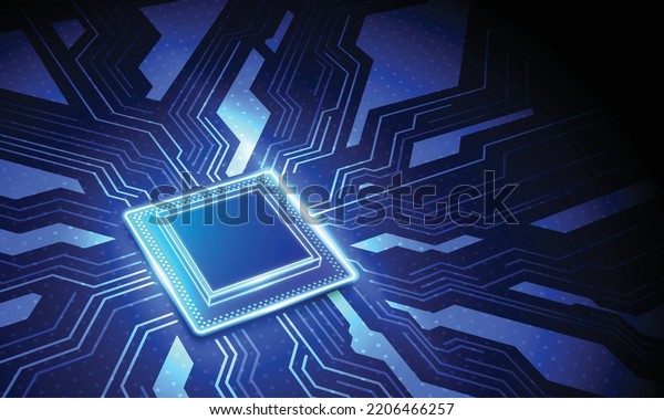 Circuit Board Technology Background Central Computer Stock Vector ...