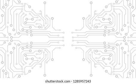 Circuit Board Technology Grayscale Color Infographic Stock Vector ...