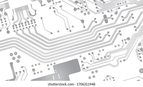 Circuit Board Technology Grayscale Color Infographic Stock Vector ...