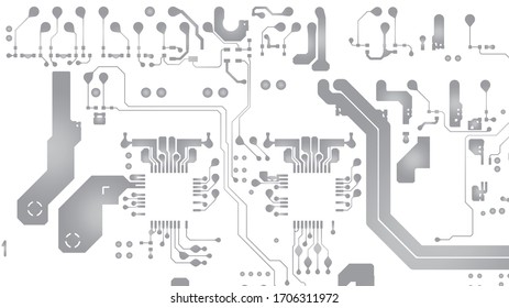 Circuit Board Technology Grayscale Color Infographic Stock Vector ...