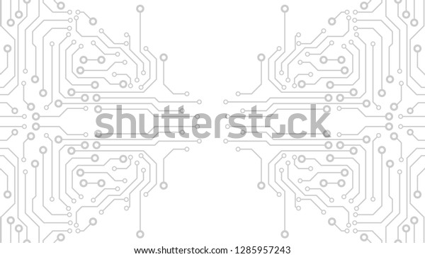 Circuit Board Technology Grayscale Color Infographic Stock Vector ...