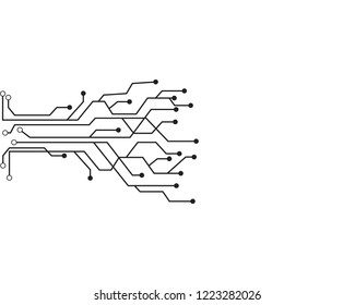 Circuit Illustration Design Template Stock Vector (Royalty Free ...
