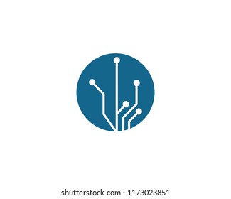 Square Circuit Illustration Vector Template Suitable Stock Vector ...