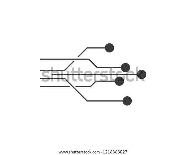 Circuit Logo Illustration Stock Vector (Royalty Free) 1216363027 ...