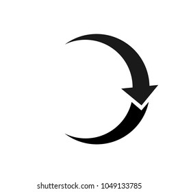 Circular Black Arrow Vector Stock Vector (Royalty Free) 1049133785