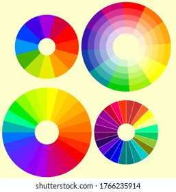 Vektor Stok Circular Color Palette Vector Graphics (Tanpa Royalti ...