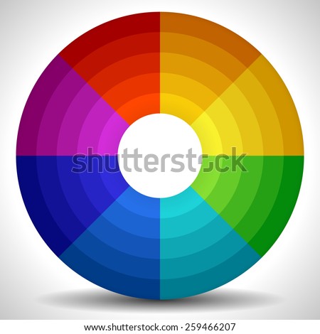 Circular Color Wheel Color Palette Stock Vector (Royalty Free ...