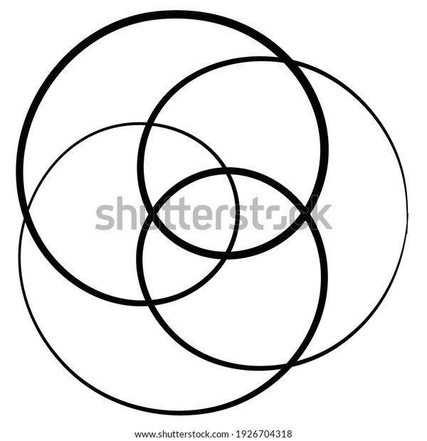 Circular Curlicue Looped Shape Element Vector Stock Vector (Royalty ...