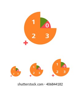 Circular Diagram Numbers Stock Vector (Royalty Free) 406844182 ...
