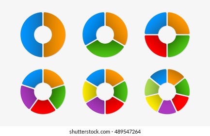 Circular Diagram Set Circle Infographics Concept Stock Vector (Royalty ...