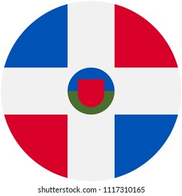 Circular Flag Dominican Stock Vector (Royalty Free) 1117310165 ...