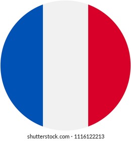 Circular Flag France Stock Vector (Royalty Free) 1116122213 | Shutterstock