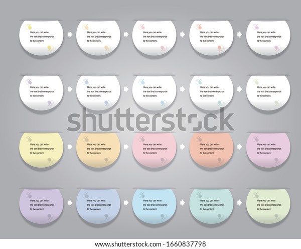 Circular Icons Writing Text Diagram Icons Stock Vector (Royalty Free ...