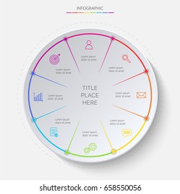 Circular Infographic Icons Stock Vector (Royalty Free) 658550056 ...