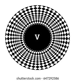 Circular Kinetic Element Optical Illusion Radial: Stock-Vektorgrafik ...