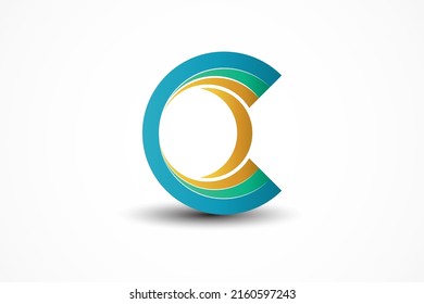 Circular Letter C Logo Icon Stock Vector (Royalty Free) 2160597243 ...
