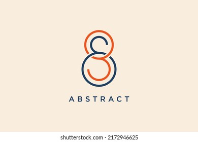 Circular Line 8 Number Infinity Logo Stock Vector (Royalty Free ...