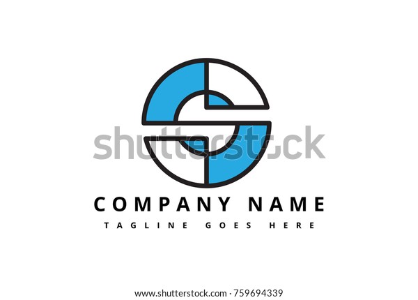 Circular Line Logo Letter S Stock Vector (Royalty Free) 759694339 ...
