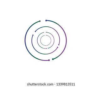 Circular Logo Icon Link Icon Dot Stock Vector (Royalty Free) 1339813511 ...