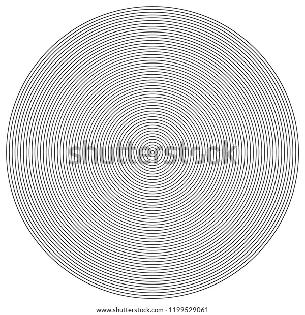 Circular Modern Etching Engraving Texture Bullseye Stock Vector ...