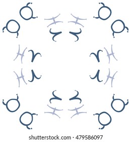 Circular Pattern Zodiac Signs Hand Drawn Stock Illustration 479588518