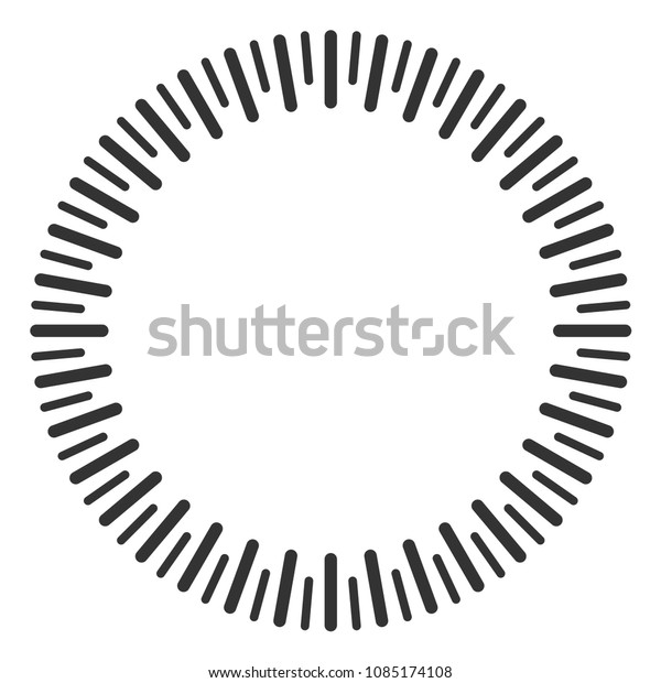 Circular Ruler Vector Illustration On White Stock Vector (Royalty Free ...