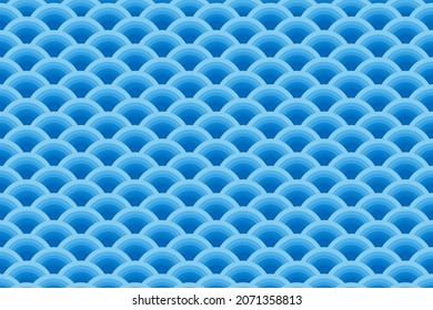 Circular Sea Vector Illustration Website Design Stock Vector (Royalty ...