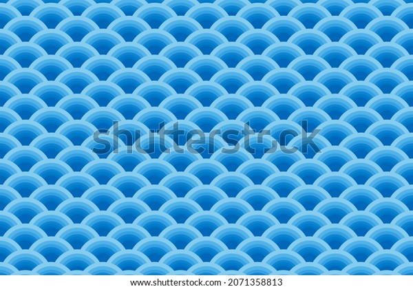 Circular Sea Vector Illustration Website Design Stock Vector (Royalty ...
