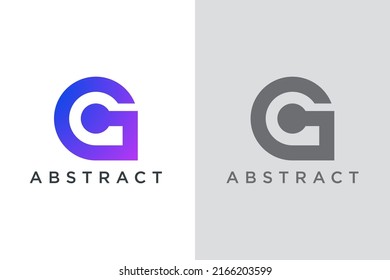 Circular Simple Letter G Logo Stock Vector (Royalty Free) 2166203599 ...