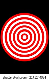 Circular Target Red White Color Circle Stock Vector (Royalty Free ...
