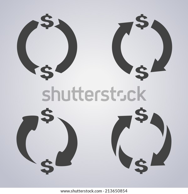 Circulation Money Icons Stock Vector (Royalty Free) 213650854 ...