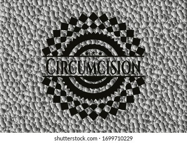 Circumcision Black Emblem Grey Bubbles Background Stock Vector (Royalty ...