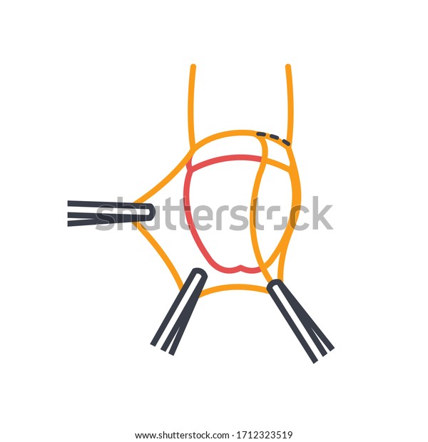 Circumcision Line Icon Vector Illustration: immagine vettoriale stock ...