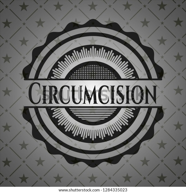 Circumcision Realistic Black Emblem Stock Vector (Royalty Free ...
