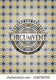 Circumvent Arabic Emblem Arabesque Decoration Stock Vector (Royalty ...