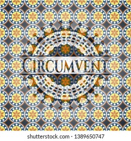 Circumvent Arabic Emblem Arabesque Decoration Stock Vector (Royalty ...