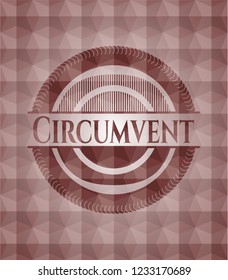 Circumvent Red Badge Geometric Background Seamless Stock Vector ...