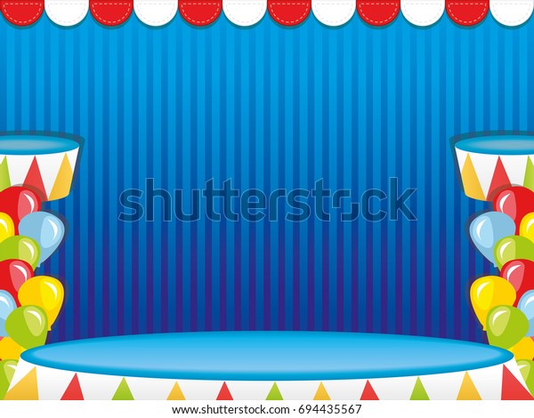Circus Background Cartoon Vector Illustration Stock Vector (Royalty ...