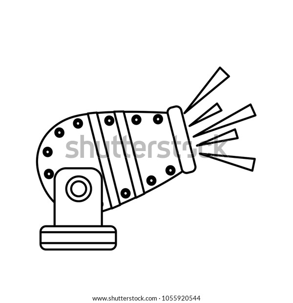 Circus Carnival Fun Fair Cannon Image Stock Vector (Royalty Free ...