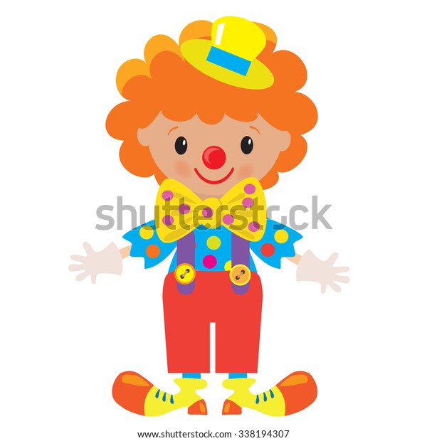 Circus Clown Vector Illustration Stock Vector (Royalty Free) 338194307
