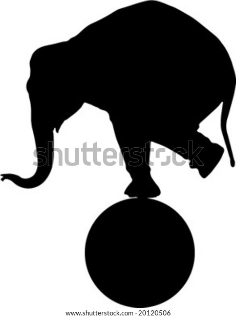 Circus Elephant On Sphere Stock Vector (Royalty Free) 20120506 ...
