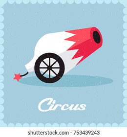 Circus Gun Vector Illustration On Circus Stock Vector (Royalty Free ...