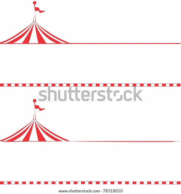Circus Tent Border Ideal Signs Posters Stock Vector (Royalty Free) 78318010